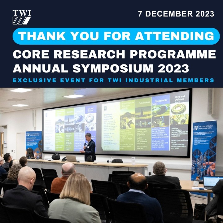 TWI on LinkedIn: #coreresearchprogramme #research #technologyinnovation ... TWI on LinkedIn: #coreresearchprogramme #research #technologyinnovation ...