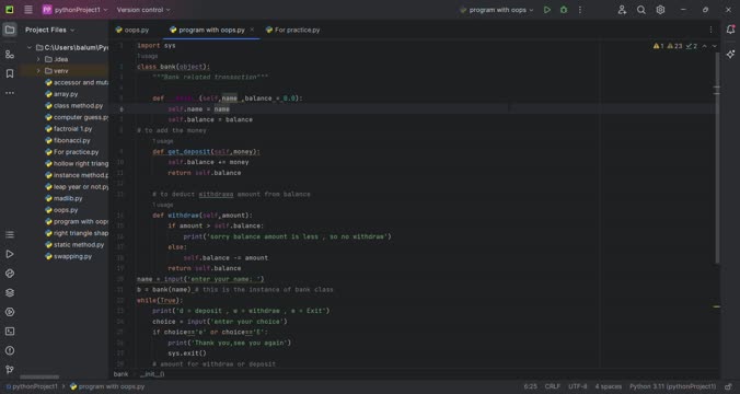 Balu eswar Meduri on LinkedIn: My first program using oops concepts 😏 Balu eswar Meduri on LinkedIn: My first program using oops concepts 😏