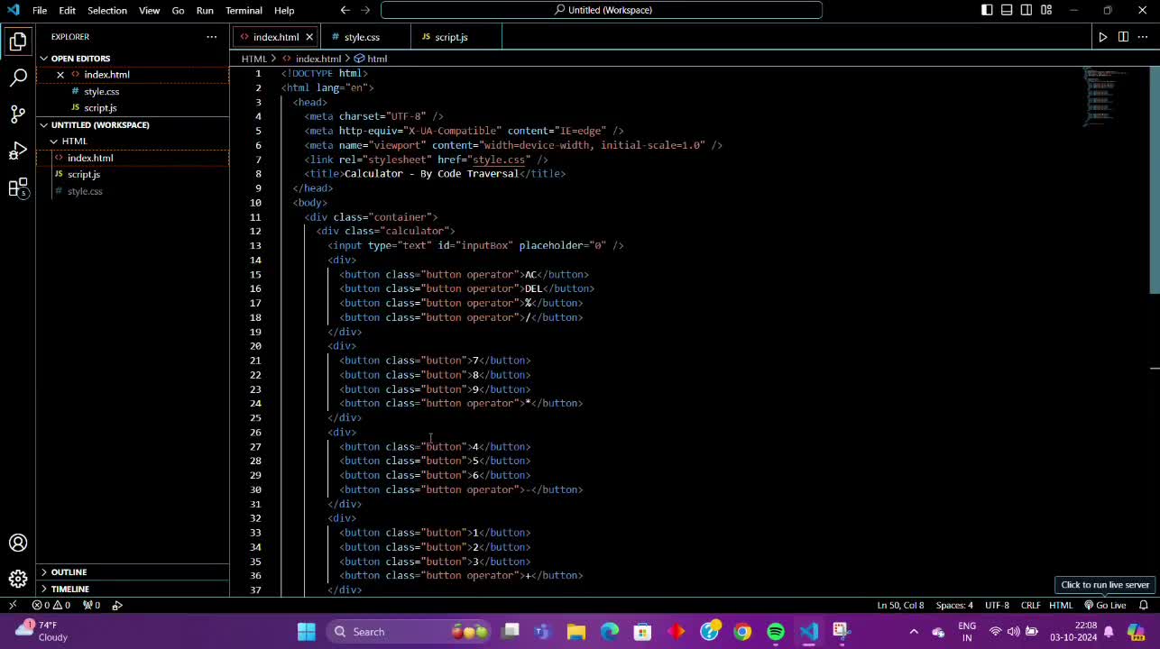 Kavya Pm on LinkedIn: #html #css #javascript #internpe Kavya Pm on LinkedIn: #html #css #javascript #internpe