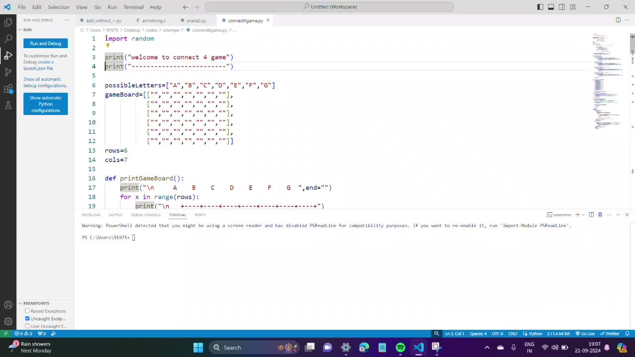 Mohit Patidar on LinkedIn: #gamedevelopment #logicdesign #pythonprograming Mohit Patidar on LinkedIn: #gamedevelopment #logicdesign #pythonprograming