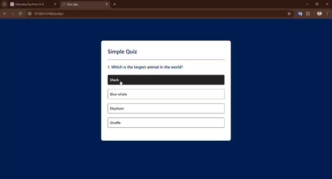 Said Masoud Ashrafi on LinkedIn: #quizapp #javascript #webdevelopment # ... Said Masoud Ashrafi on LinkedIn: #quizapp #javascript #webdevelopment # ...