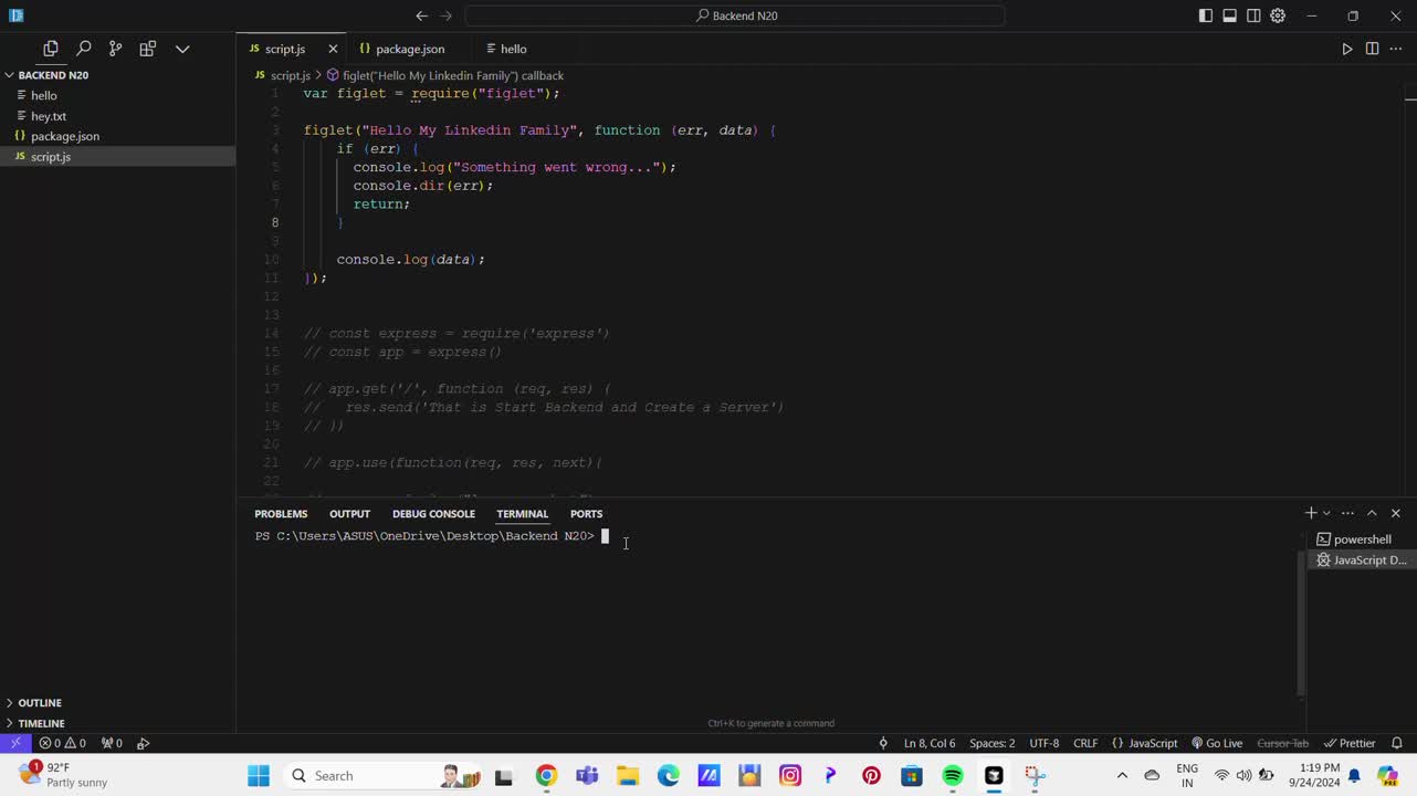 Ayodhya Gupta on LinkedIn: #nodejs #backenddevelopment #npm #javascript ... Ayodhya Gupta on LinkedIn: #nodejs #backenddevelopment #npm #javascript ...