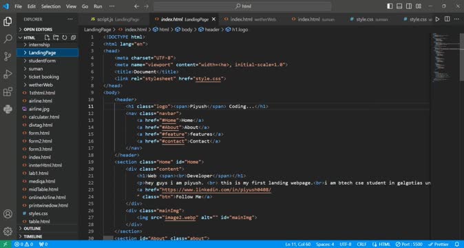 Piyush Kumar on LinkedIn: #webdevelopment #internship #html #css # ... Piyush Kumar on LinkedIn: #webdevelopment #internship #html #css # ...
