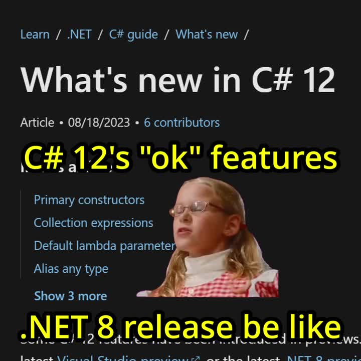 Nick Chapsas on LinkedIn: #csharp #csharpdeveloper #aspnetcore #dotnet ... Nick Chapsas on LinkedIn: #csharp #csharpdeveloper #aspnetcore #dotnet ...
