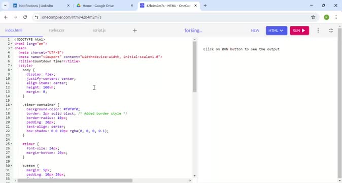 Deepika Rayapati on LinkedIn: #html #webdesign #task2 #countdowntimer # ... Deepika Rayapati on LinkedIn: #html #webdesign #task2 #countdowntimer # ...