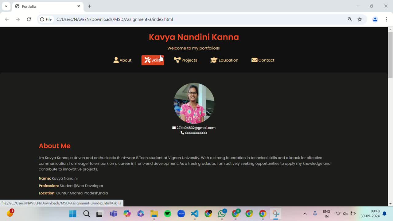 Kavya Kanna on LinkedIn: #portfoliolaunch #webdeveloper #html #css # ... Kavya Kanna on LinkedIn: #portfoliolaunch #webdeveloper #html #css # ...