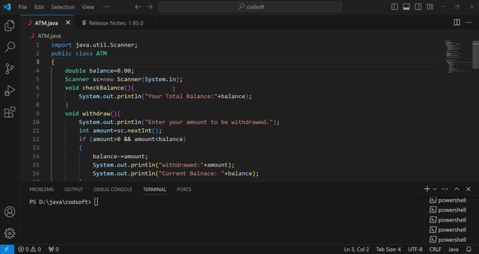 Nithyusha Thalla on LinkedIn: #codsoft #javaprogramming #internship Nithyusha Thalla on LinkedIn: #codsoft #javaprogramming #internship