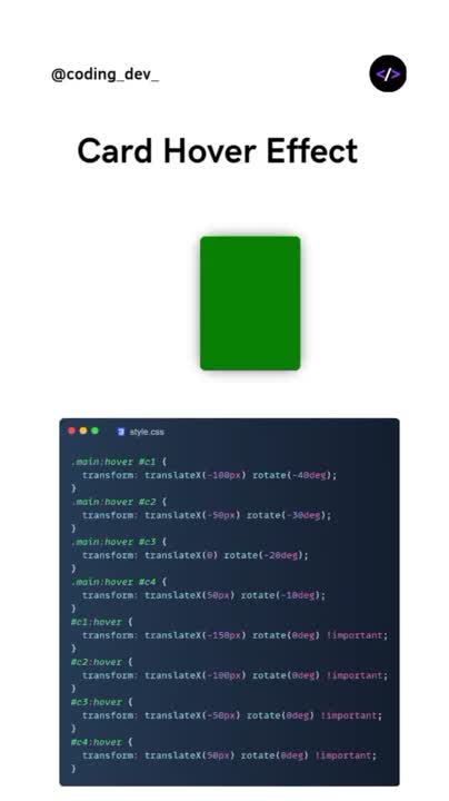 Learn about Card Hover Effect with W3Schools | Dorsa Asnavandi posted ... Learn about Card Hover Effect with W3Schools | Dorsa Asnavandi posted ...