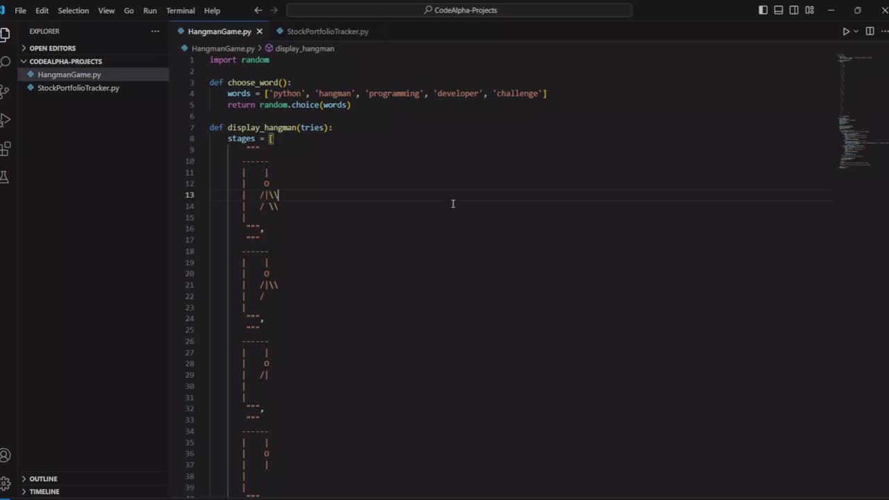 Harsh Kumar on LinkedIn: #python #programming #internship #hangmangame ... Harsh Kumar on LinkedIn: #python #programming #internship #hangmangame ...