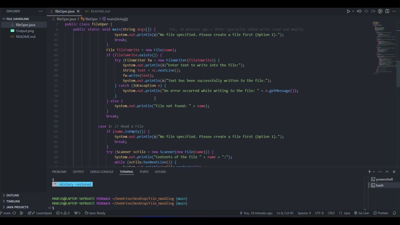 Marcus Jadhav on LinkedIn: #java #programming #filehandling #codenewbie ... Marcus Jadhav on LinkedIn: #java #programming #filehandling #codenewbie ...