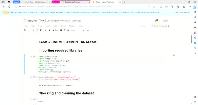 Presented my Task 2: Unemployment Analysis project with Python ... Presented my Task 2: Unemployment Analysis project with Python ...