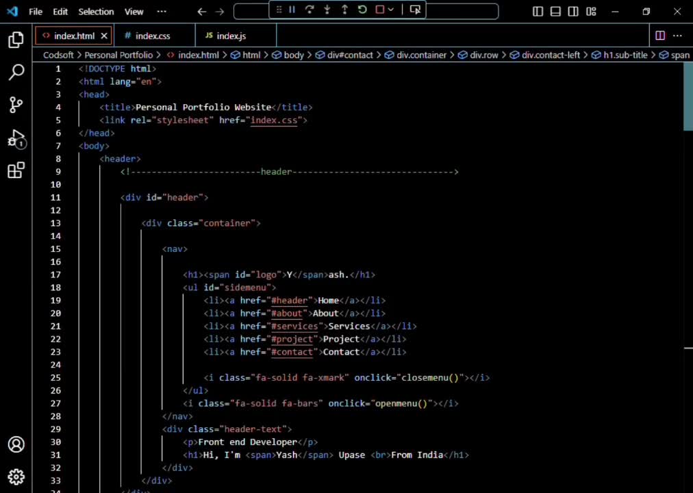 Yash Upase on LinkedIn: #codsoft #internship #html #css #javascript # ... Yash Upase on LinkedIn: #codsoft #internship #html #css #javascript # ...