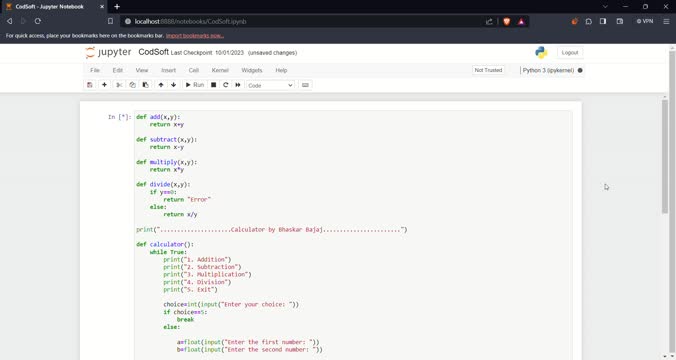 Bhaskar Bajaj on LinkedIn: #codsoft #internship #pythonprogramming # ... Bhaskar Bajaj on LinkedIn: #codsoft #internship #pythonprogramming # ...