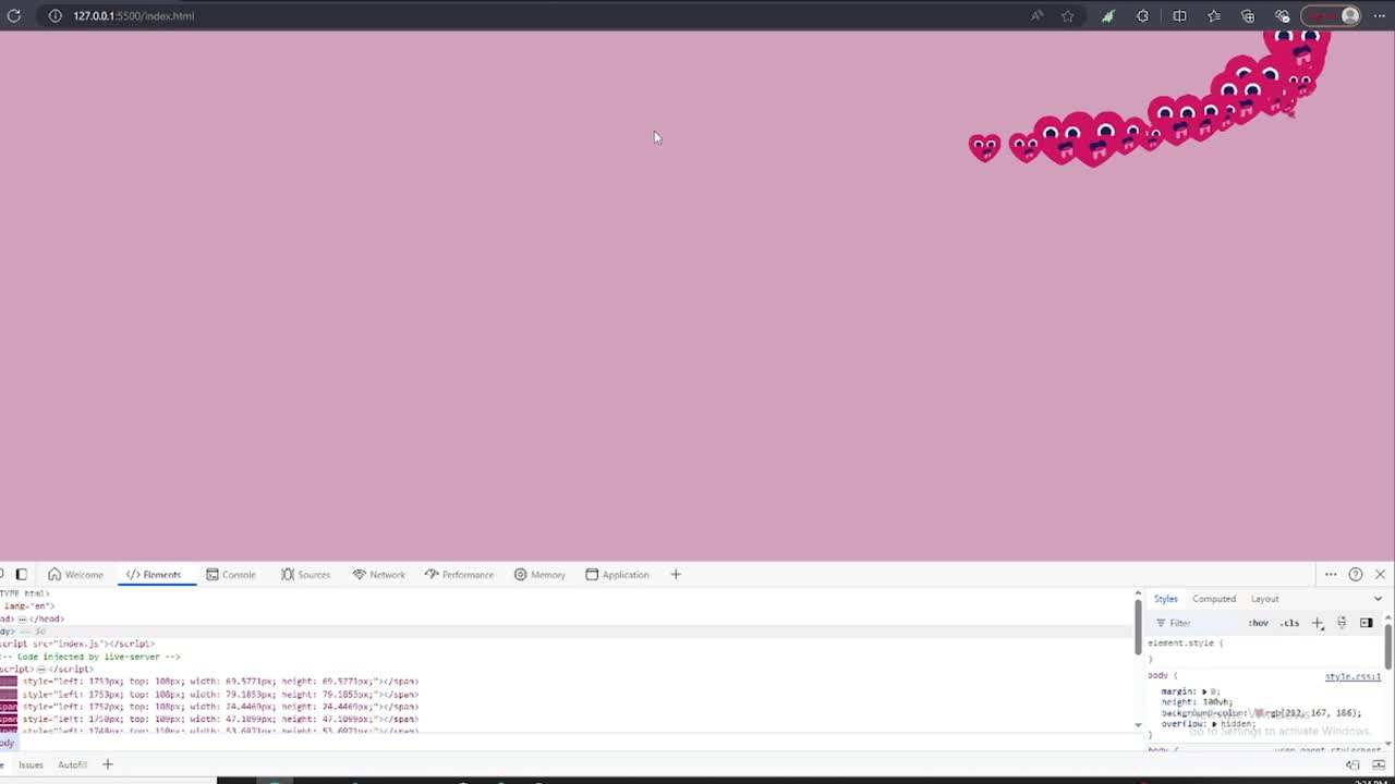 My JavaScript project: heart trail animation | Mohssin Khrimtach posted ... My JavaScript project: heart trail animation | Mohssin Khrimtach posted ...