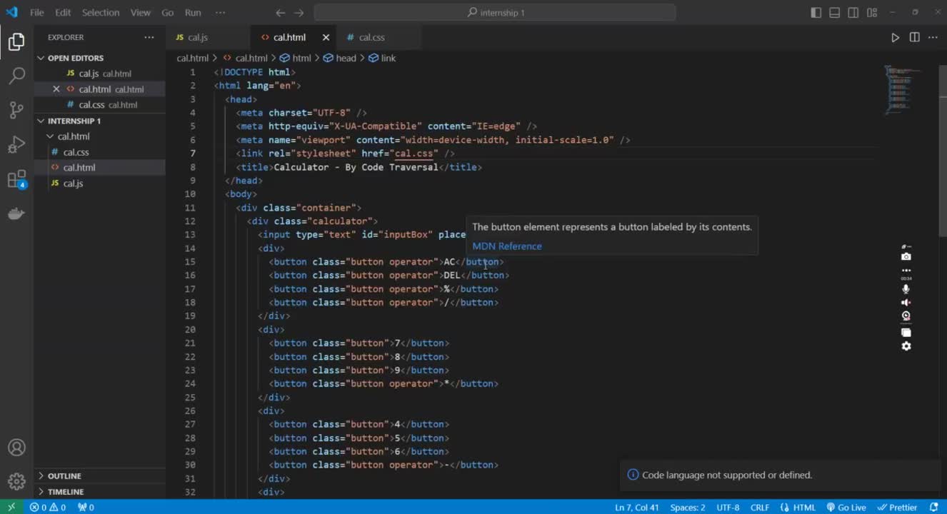 DIGANTH KUNDER on LinkedIn: Basic calculator using HTML ,CSS and ... DIGANTH KUNDER on LinkedIn: Basic calculator using HTML ,CSS and ...
