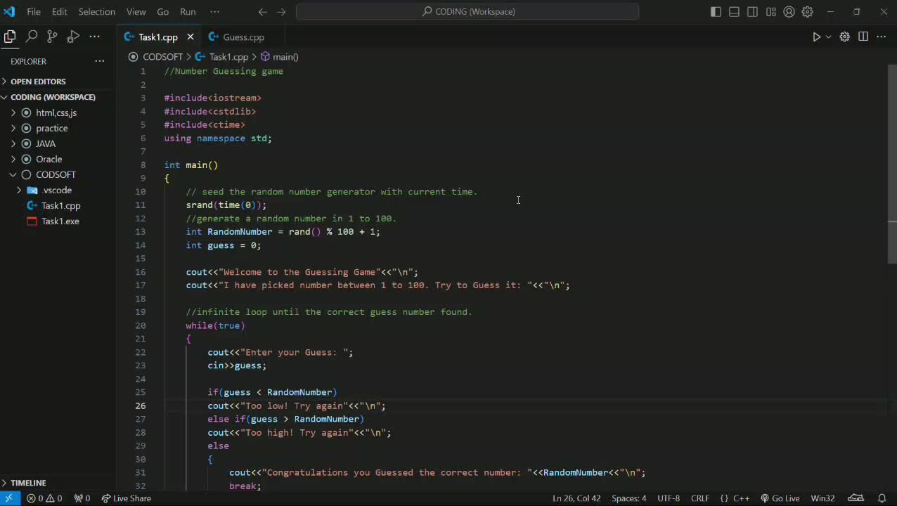 Alok Raj on LinkedIn: #codsoft #internship #cpp #programming #coding # ... Alok Raj on LinkedIn: #codsoft #internship #cpp #programming #coding # ...