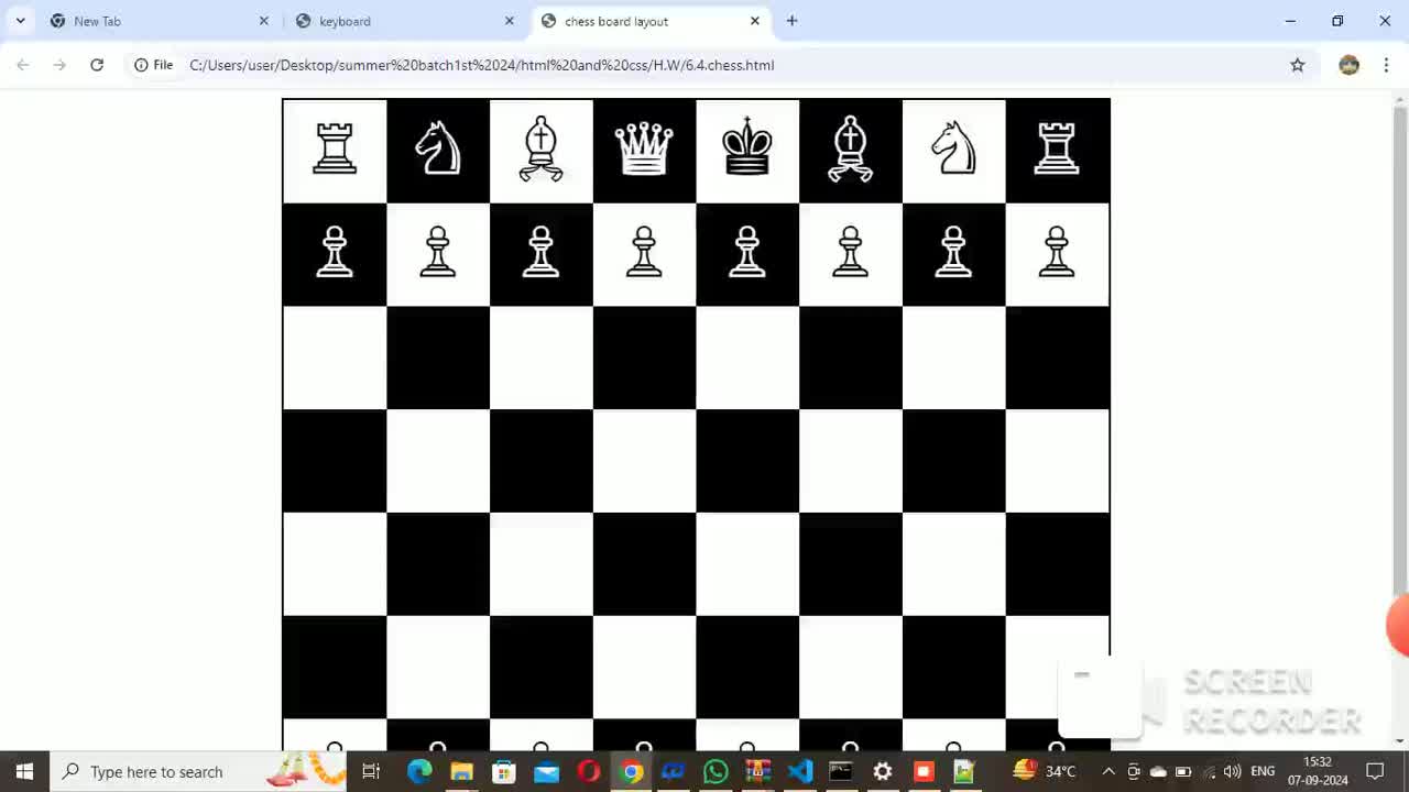 Shroti Gaud on LinkedIn: Design a Chessboard using |HTML & CSS| Shroti Gaud on LinkedIn: Design a Chessboard using |HTML & CSS|