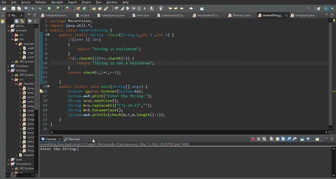 Cognifyz challenge on palindromes in Java | ESWAR ARJUN posted on the ... Cognifyz challenge on palindromes in Java | ESWAR ARJUN posted on the ...