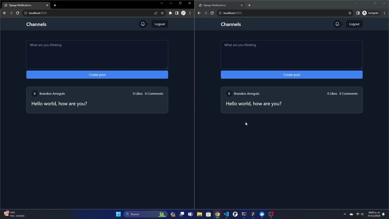 #django #python #channels #websocket | Brandon Arreguin #django #python #channels #websocket | Brandon Arreguin