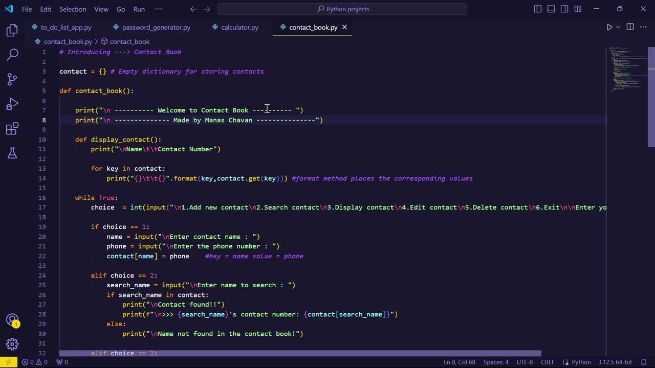 Manas Chavan on LinkedIn: #python #coding #programming # ... Manas Chavan on LinkedIn: #python #coding #programming # ...