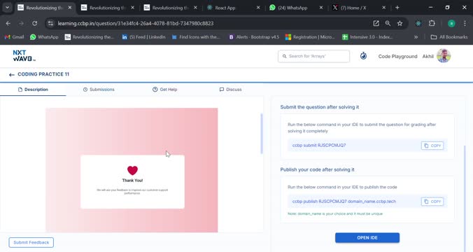 Akhil Pappu on LinkedIn: #100daysofcode #react #bugfixing #feedback # ... Akhil Pappu on LinkedIn: #100daysofcode #react #bugfixing #feedback # ...