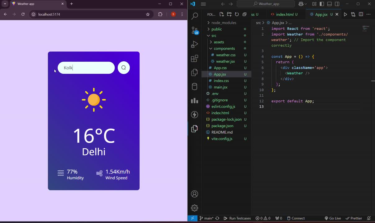 Shalu Kumari on LinkedIn: #reactjs #webdevelopment #weatherapp # ... Shalu Kumari on LinkedIn: #reactjs #webdevelopment #weatherapp # ...