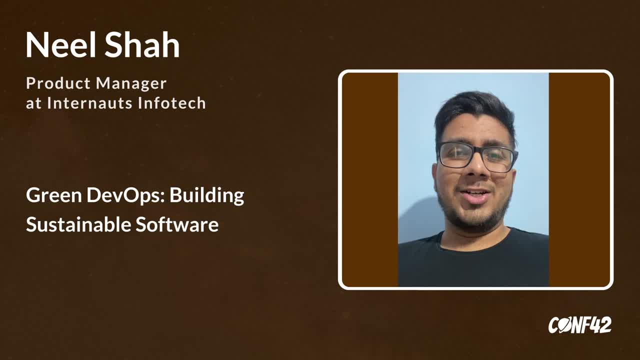 Conf42 on LinkedIn: Green DevOps: Building Sustainable Software by Neel ... Conf42 on LinkedIn: Green DevOps: Building Sustainable Software by Neel ...