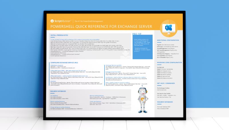 ScriptRunner on LinkedIn: Microsoft Exchange PowerShell Cheat Sheet ScriptRunner on LinkedIn: Microsoft Exchange PowerShell Cheat Sheet