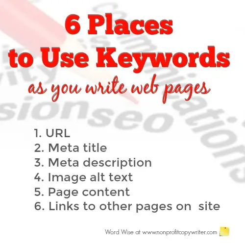 How to Use Keywords to Write Better Web Pages | Kathy Widenhouse How to Use Keywords to Write Better Web Pages | Kathy Widenhouse