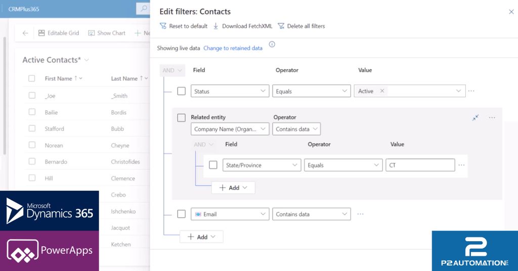 P2 Automation, LLC on LinkedIn: #dynamics365 #advancedfilters #crm P2 Automation, LLC on LinkedIn: #dynamics365 #advancedfilters #crm