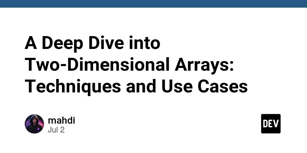 CodingCat.dev on LinkedIn: A Deep Dive into Two-Dimensional Arrays ... CodingCat.dev on LinkedIn: A Deep Dive into Two-Dimensional Arrays ...
