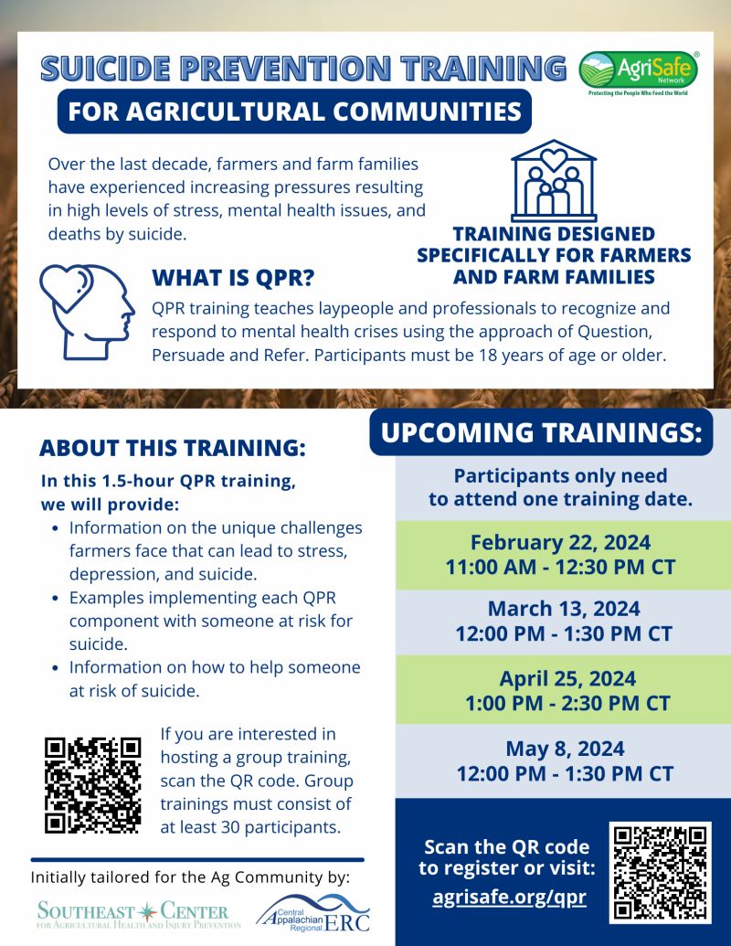 AgriSafe Network on LinkedIn: The Question, Persuade, Refer (QPR ... AgriSafe Network on LinkedIn: The Question, Persuade, Refer (QPR ...
