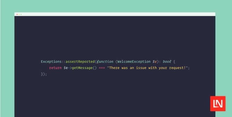 Asserting Exceptions in Laravel Tests - Laravel News | Laravel News Asserting Exceptions in Laravel Tests - Laravel News | Laravel News