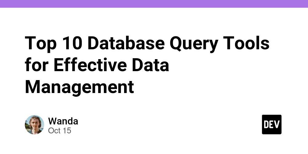 CodingCat.dev on LinkedIn: Top 10 Database Query Tools for Effective ... CodingCat.dev on LinkedIn: Top 10 Database Query Tools for Effective ...