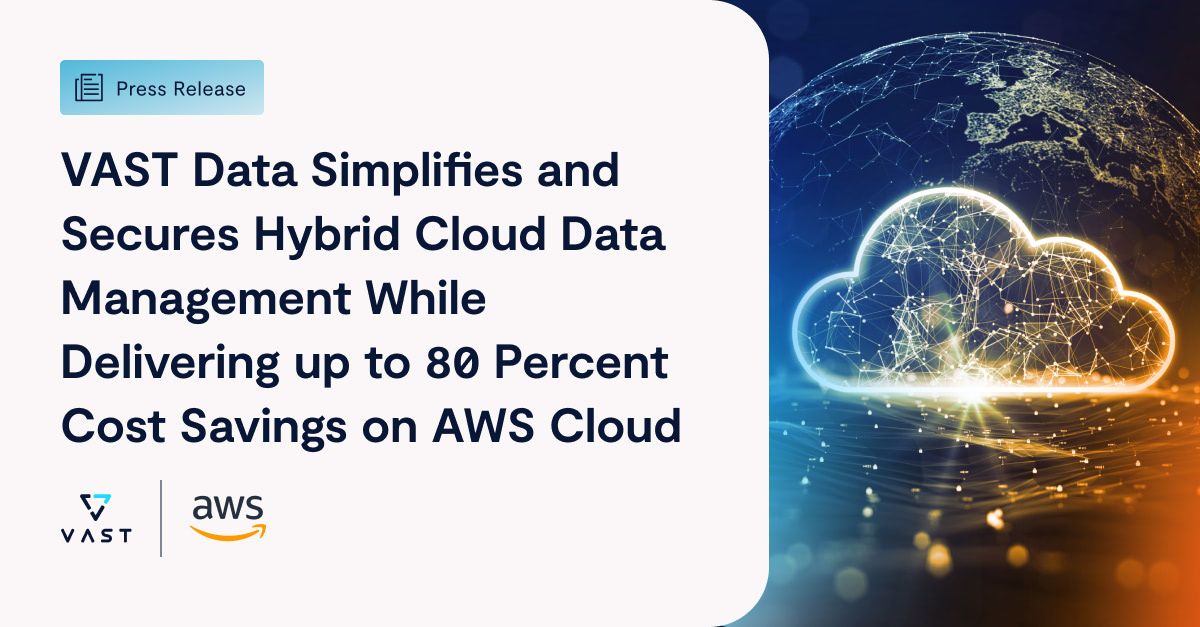Bryan Jenkins on LinkedIn: VAST Data Streamlines Hybrid Cloud, Securing ... Bryan Jenkins on LinkedIn: VAST Data Streamlines Hybrid Cloud, Securing ...