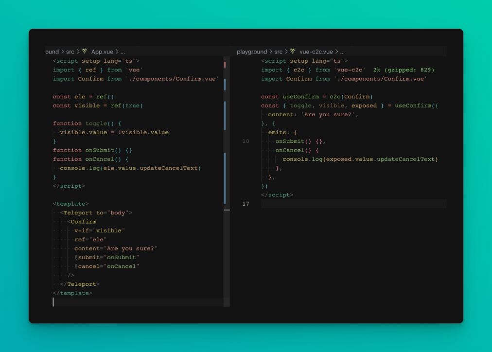 Michael Hoffmann on LinkedIn: 🛠️ vue-c2c 👉🏻 Transforming Vue components ... Michael Hoffmann on LinkedIn: 🛠️ vue-c2c 👉🏻 Transforming Vue components ...