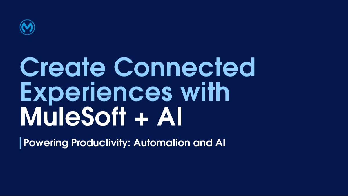 Kamal Elharam on LinkedIn: Create Connected Experiences with MuleSoft ... Kamal Elharam on LinkedIn: Create Connected Experiences with MuleSoft ...