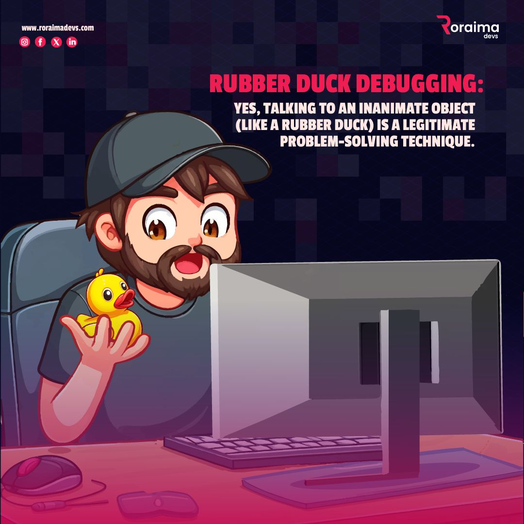 Roraima Devs on LinkedIn: #rubberduckdebugging #codinglife # ... Roraima Devs on LinkedIn: #rubberduckdebugging #codinglife # ...