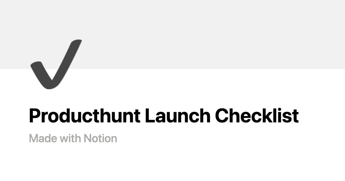 Daniel Craciun on LinkedIn: Producthunt Launch Checklist | Notion Daniel Craciun on LinkedIn: Producthunt Launch Checklist | Notion