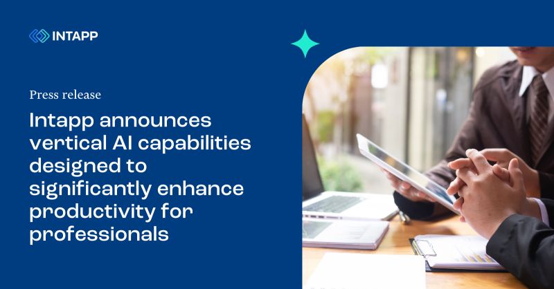 Colin Cahill, CRM on LinkedIn: Intapp announces vertical AI ... Colin Cahill, CRM on LinkedIn: Intapp announces vertical AI ...