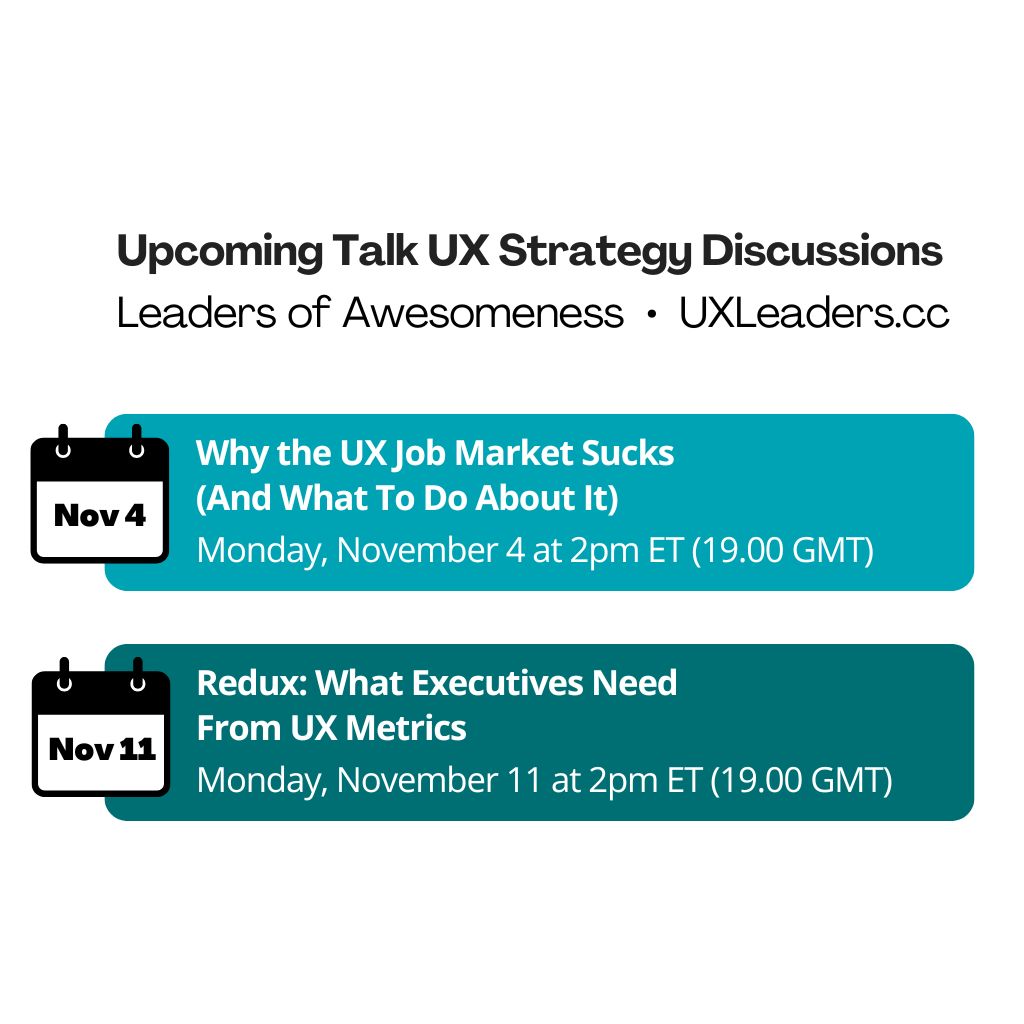 Center Centre on LinkedIn: Join Jared Spool for the upcoming Talk UX ... Center Centre on LinkedIn: Join Jared Spool for the upcoming Talk UX ...