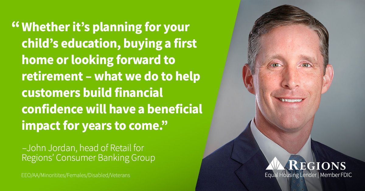 Today marks my first day as Head of Retail Banking at Regions. I am ... Today marks my first day as Head of Retail Banking at Regions. I am ...