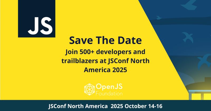 OpenJS Foundation on LinkedIn: #jsconfna2025 #javascript #techcommunity OpenJS Foundation on LinkedIn: #jsconfna2025 #javascript #techcommunity