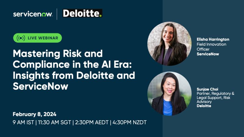 Join us to uncover how AI can redefine risk management and compliance ... Join us to uncover how AI can redefine risk management and compliance ...