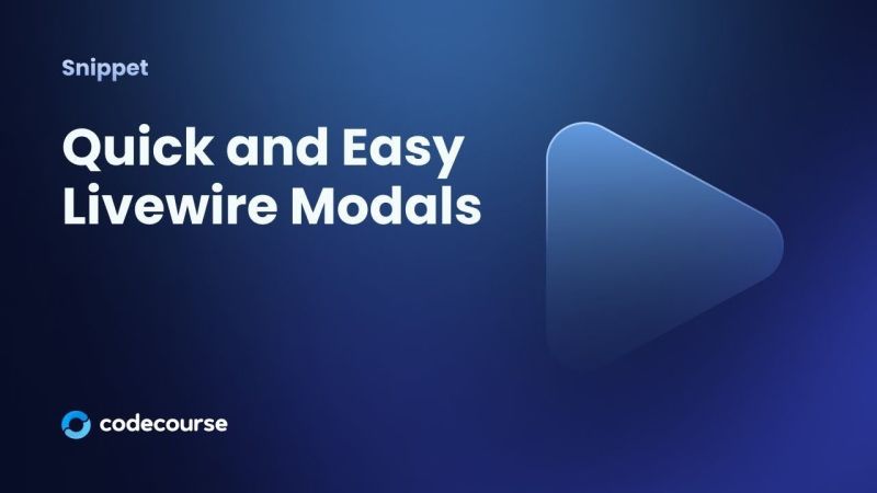 Quick and Easy Livewire Modals | Laravel News Quick and Easy Livewire Modals | Laravel News