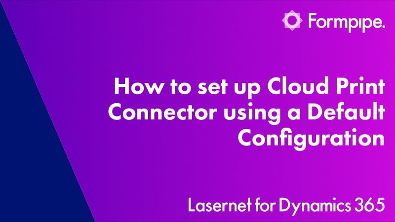 Want to learn how to set up Cloud Print Connector using a default ... Want to learn how to set up Cloud Print Connector using a default ...