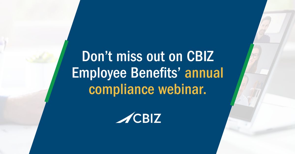 CBIZ webinar on fiduciary compliance | Rick Harshman posted on the ... CBIZ webinar on fiduciary compliance | Rick Harshman posted on the ...
