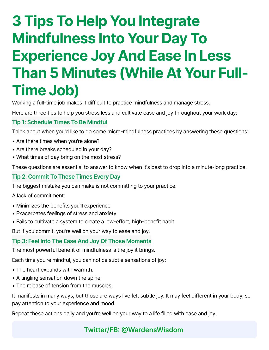 Jimmy Warden on LinkedIn: 3 Tips To Help You Integrate Mindfulness Into ... Jimmy Warden on LinkedIn: 3 Tips To Help You Integrate Mindfulness Into ...