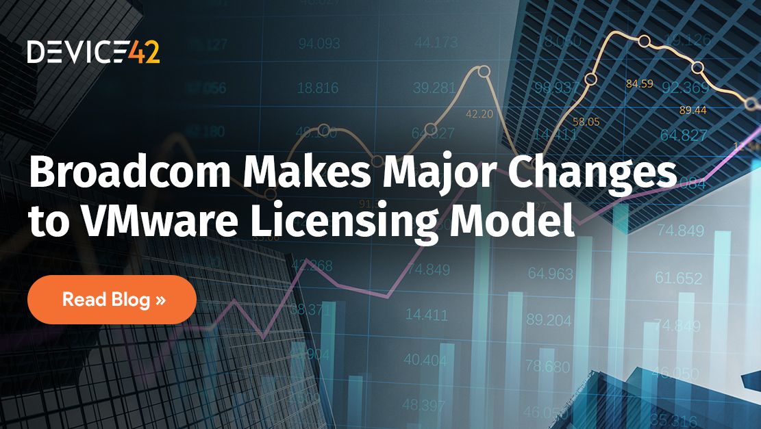 Broadcom Makes Major Changes to VMware Licensing Model | Device42, A ... Broadcom Makes Major Changes to VMware Licensing Model | Device42, A ...
