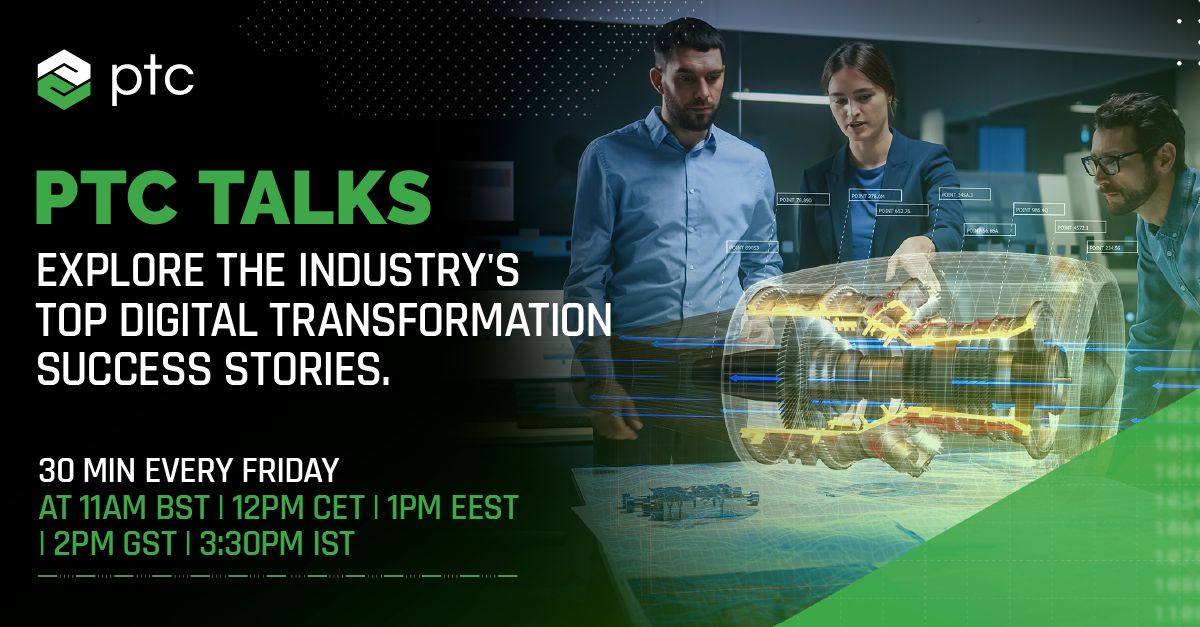 Oliver Boehm on LinkedIn: PTC Talks | PTC Oliver Boehm on LinkedIn: PTC Talks | PTC